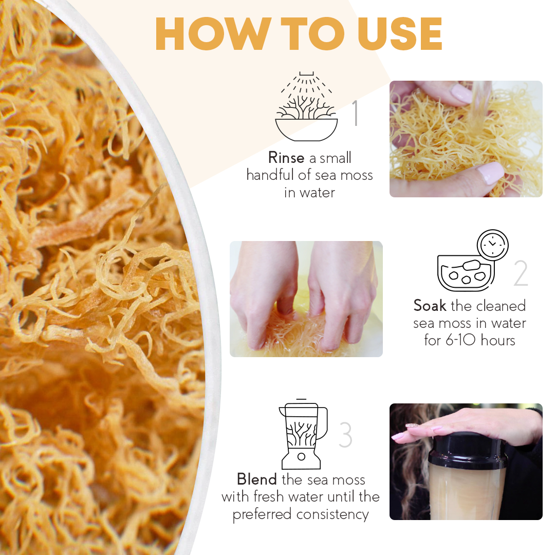 Wildcrafted Raw Sea Moss | Free Shipping | Organics Nature